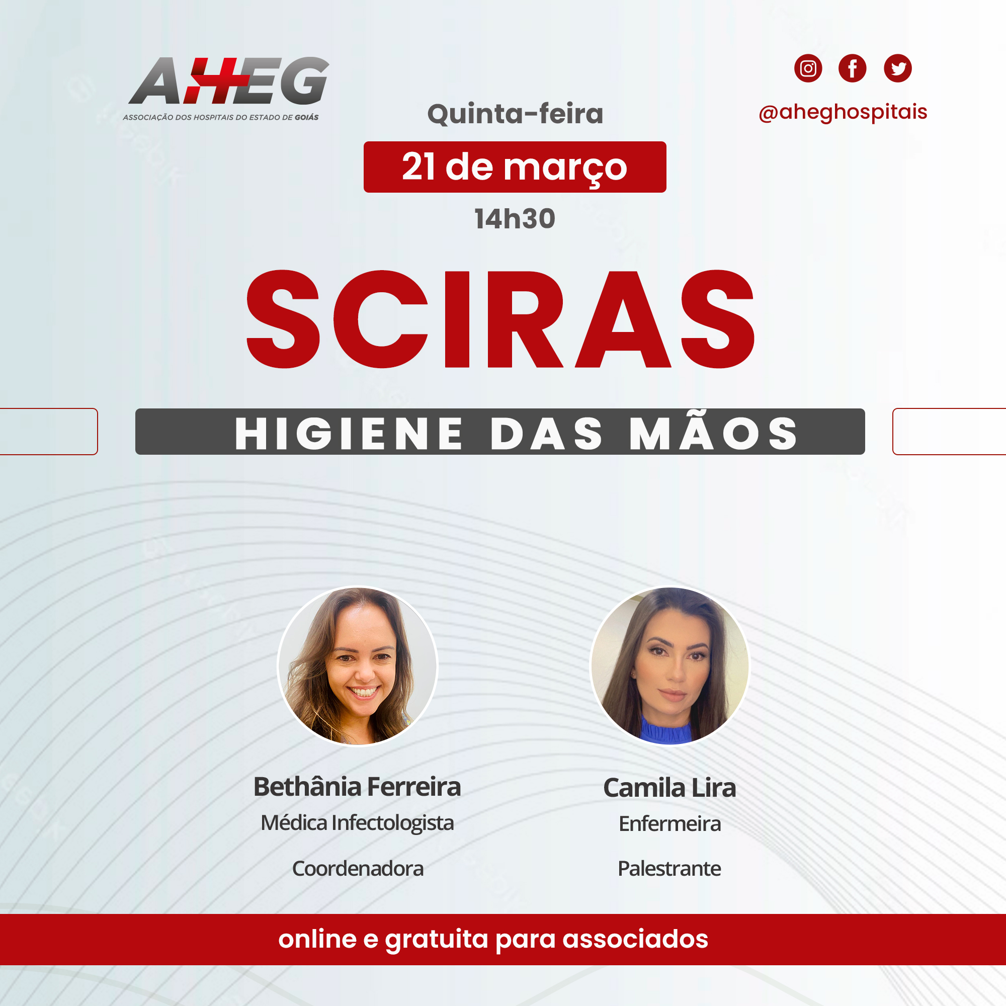 Higiene das mãos é tema de aula da AHEG no dia 21/3 - Notícias - AHEG ...